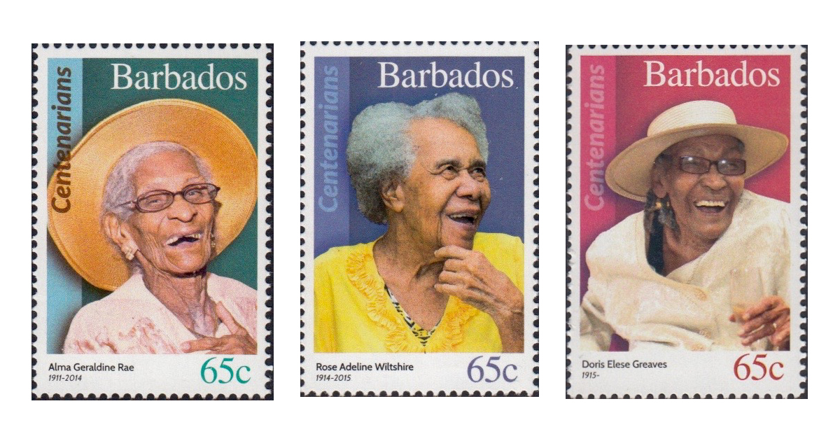 Portraits Of 100-Year-Old Citizens Of Barbados Were Printed On Postal ...