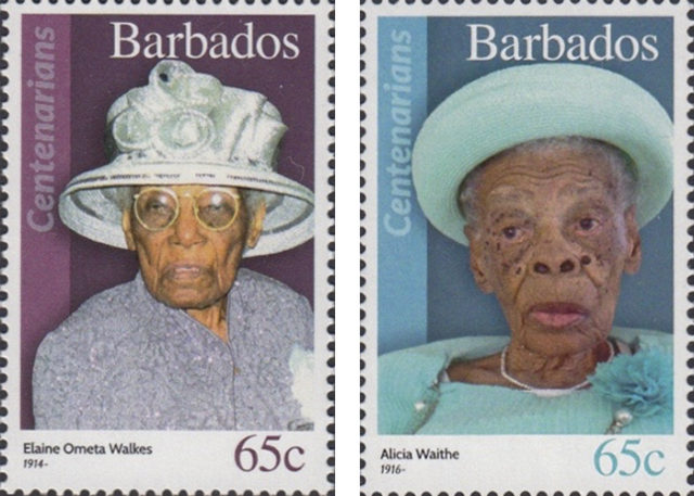 Portraits Of 100-Year-Old Citizens Of Barbados Were Printed On Postal ...