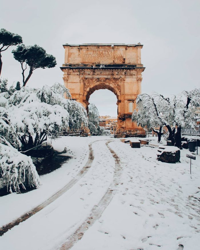 Rare Snowstorm Covers Rome With White Blanket And The Photos Are ...