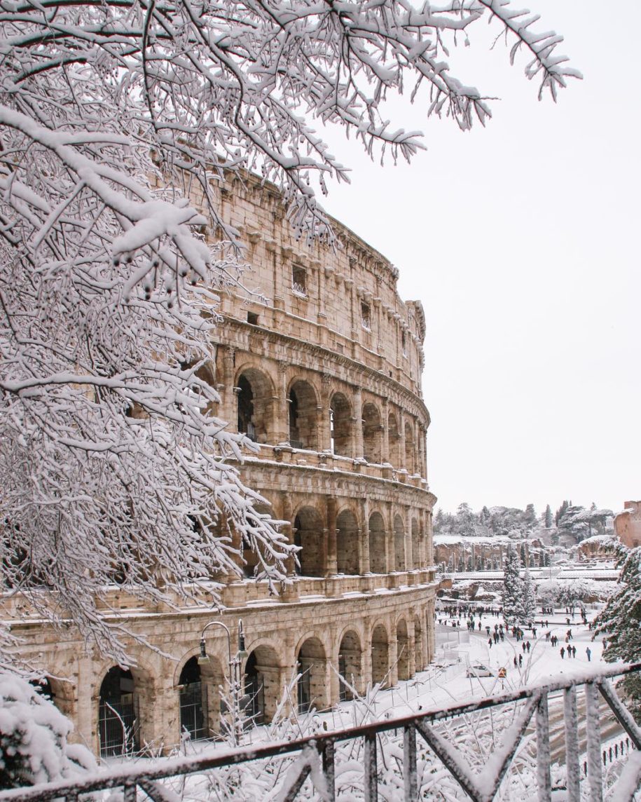 Rare Snowstorm Covers Rome With White Blanket And The Photos Are ...