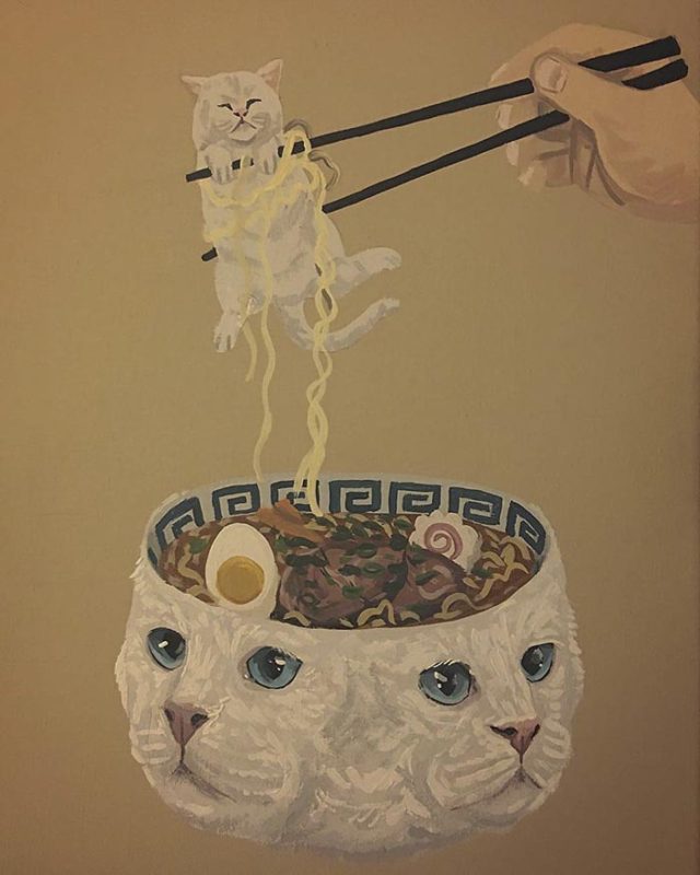 These Surrealist Cat Paintings Are So Weird, It's Hilarious | DeMilked