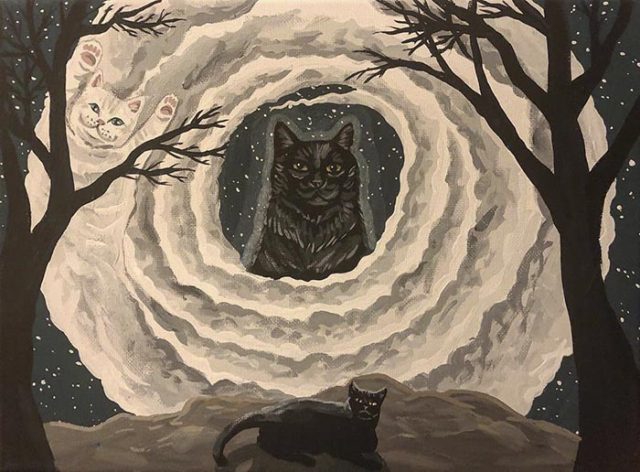 These Surrealist Cat Paintings Are So Weird, It's Hilarious | DeMilked