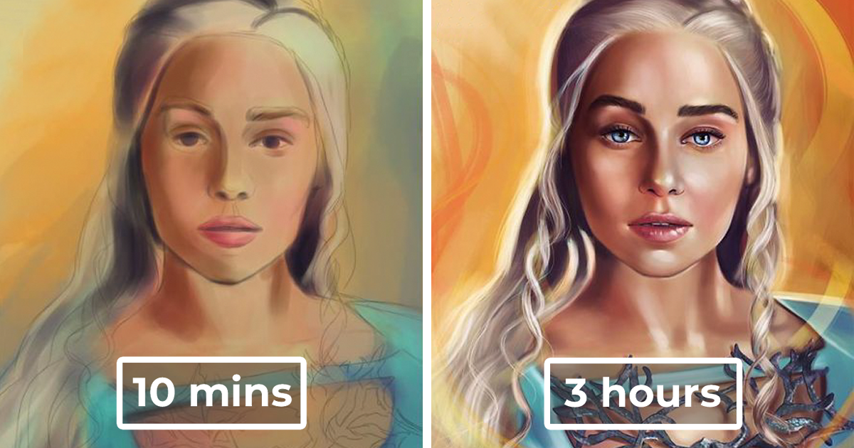 Artist Shows How Much Time It Takes To Perfect One Drawing, And The ...