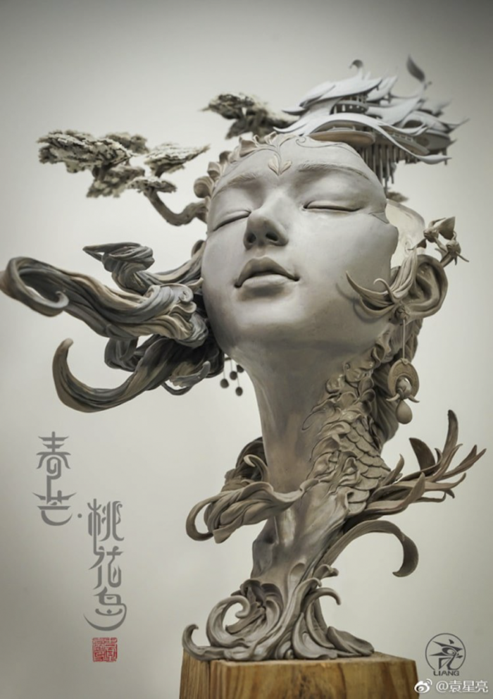 Chinese Artist Creates Stunning Sculpture Reimagining Woman's Hair As A ...