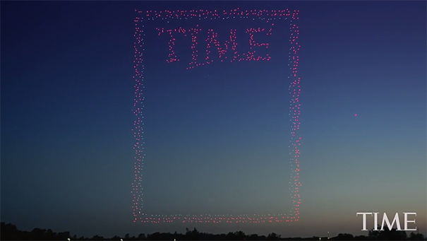 Time Magazine Flies 958 Drones In The Air To Create One Of A Kind Cover ...