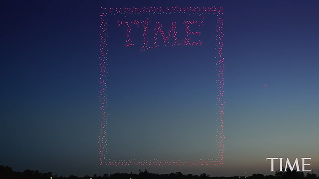 Time Magazine Flies 958 Drones In The Air To Create One Of A Kind Cover ...