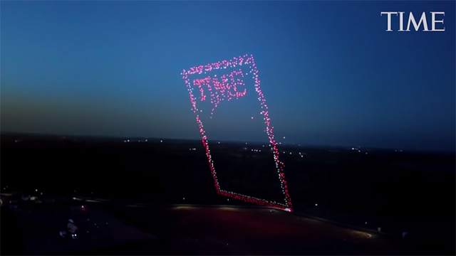 Time Magazine Flies 958 Drones In The Air To Create One Of A Kind Cover ...