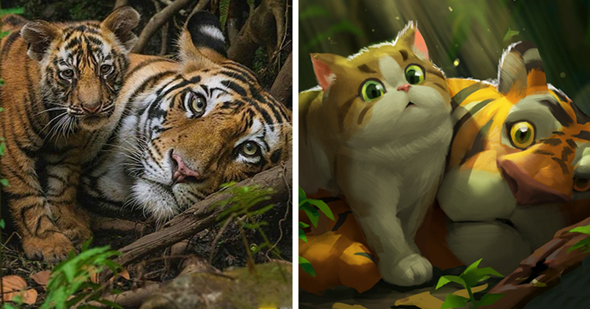 Artist Turns National Geographic Pictures Into Adorable Illustrations ...