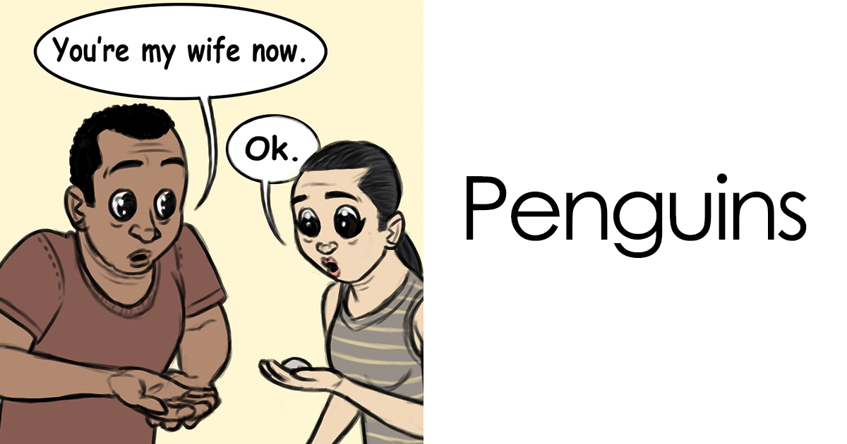 These Illustrations Show What Would Happen If Humans Flirted Like ...