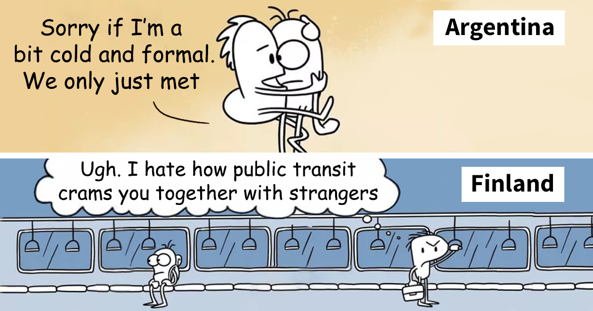 This Artist Illustrated The Differences Between Different Countries And ...