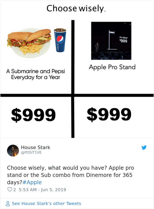 Apple Just Announced A $999 Monitor Stand And People Instantly Started ...