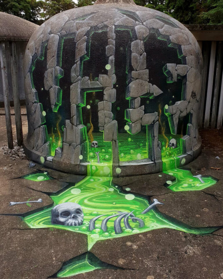 This Graffiti Artist Makes Walls Appear Transparent Using Nothing But ...