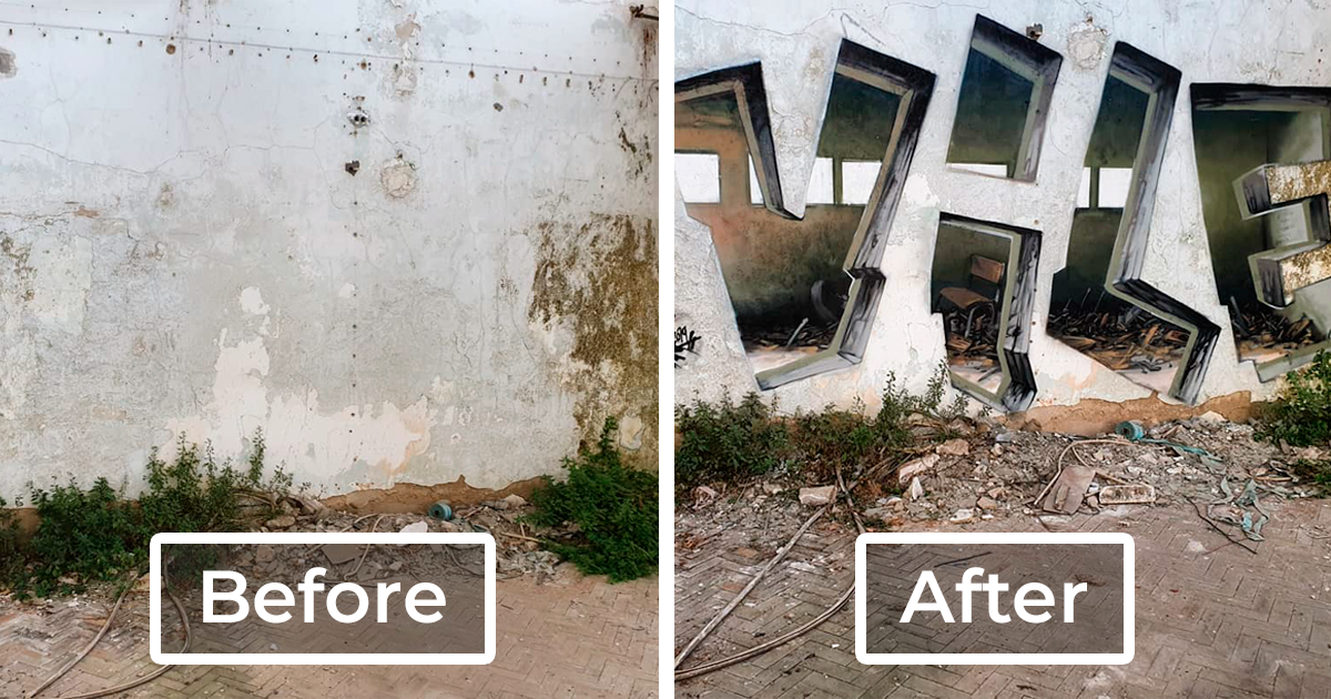 This Graffiti Artist Makes Walls Appear Transparent Using Nothing But ...