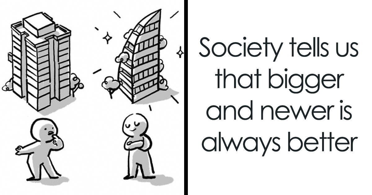 These Artists Illustrated How Downsizing Can Actually Be Good For You ...