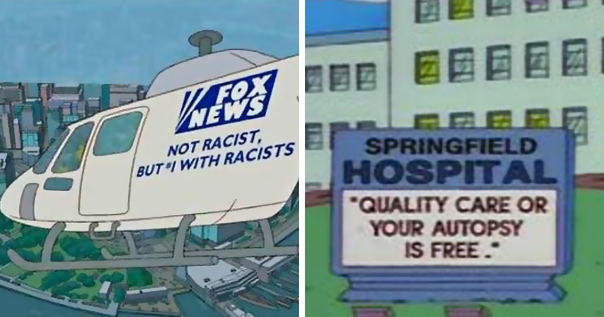 Here's A Collection Of The Best Signs Spotted In The Simpsons (35 Pics ...