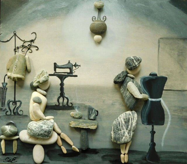 32 Amazing Pieces Of Pebble Art By Hungarian Artist Szilajka Erzsebet ...