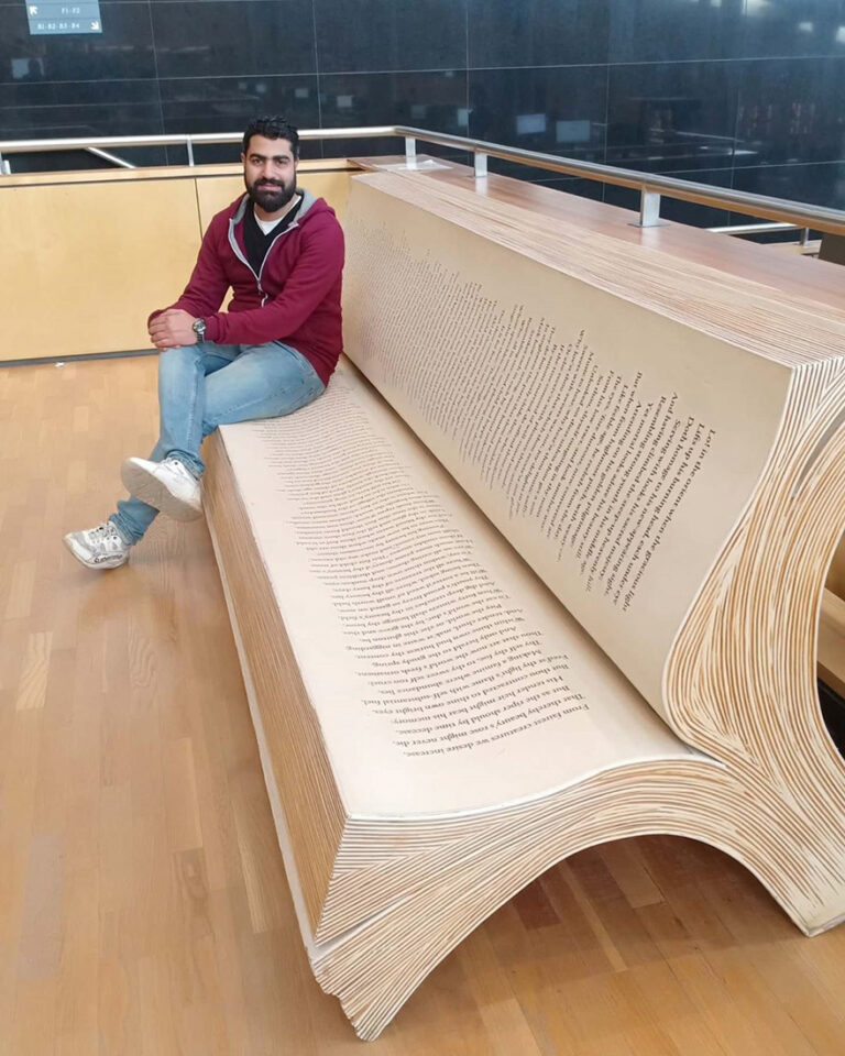 This Amazing Bench In The Library Of Alexandria Is Inscribed With ...