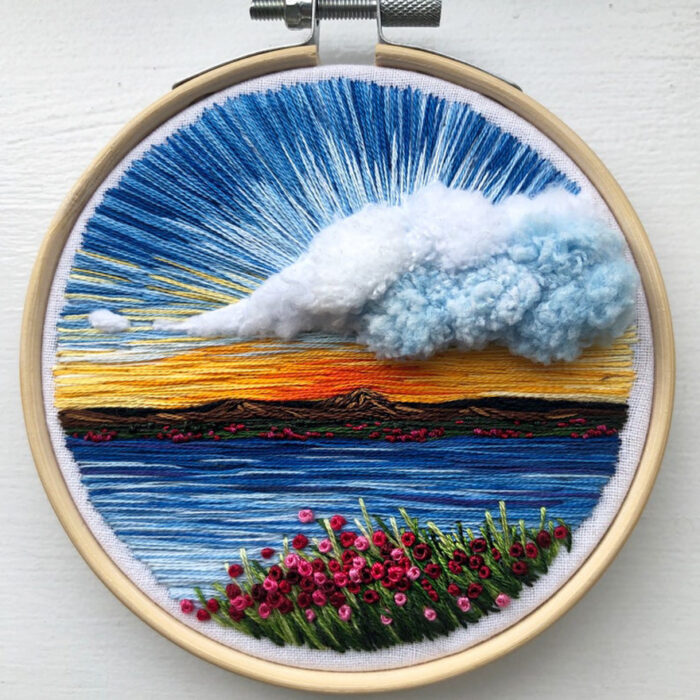 UK-Based Embroidery Artist Sew Beautiful Creates Beautiful Landscapes ...