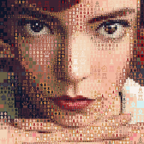These Mosaics Of Beth Harmon From ‘The Queen’s Gambit’ Were Created ...
