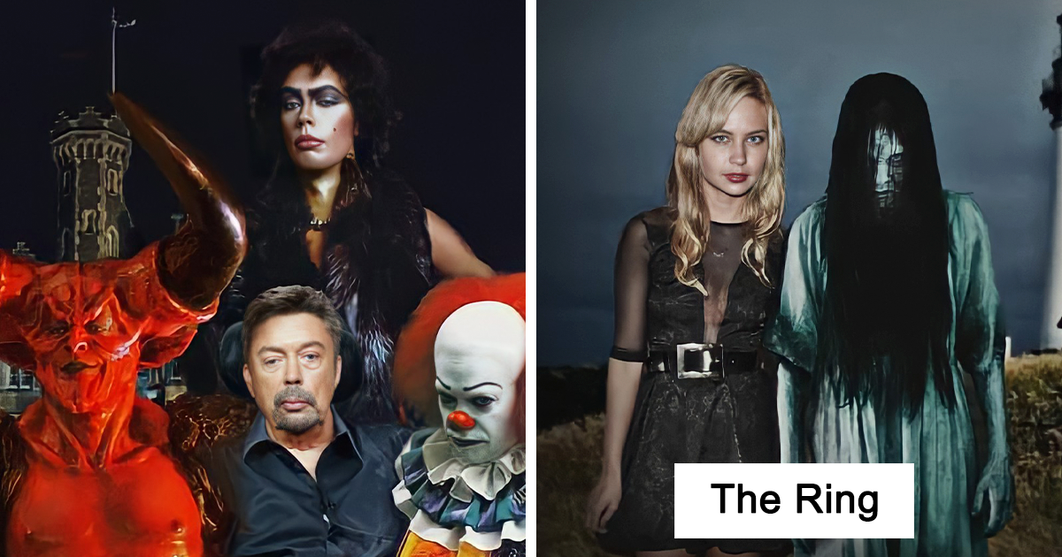 15 Actors Posing Side By Side With Their Creepiest Roles By Artist ...
