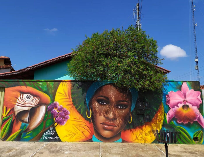 This Brazilian Street Artist Used Real Trees To Complete These ...