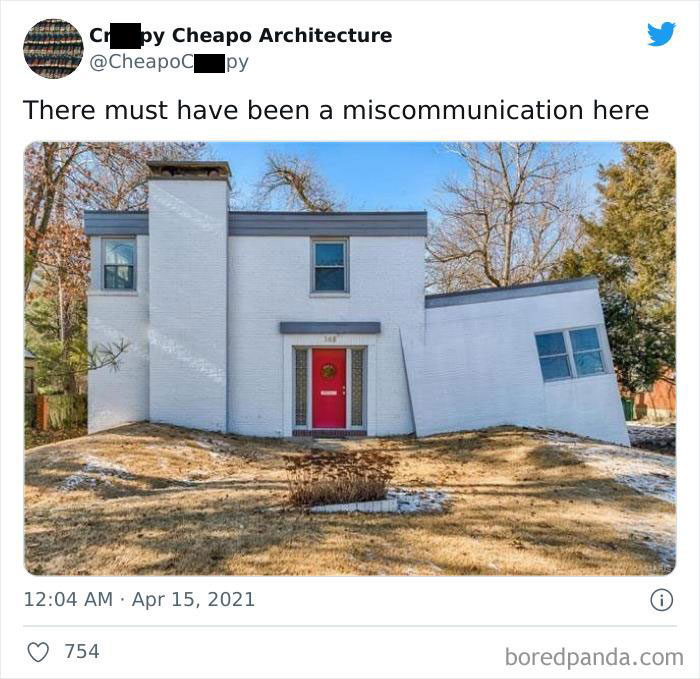 30 Examples Of Weird And Bad Architecture As Shared On This Twitter