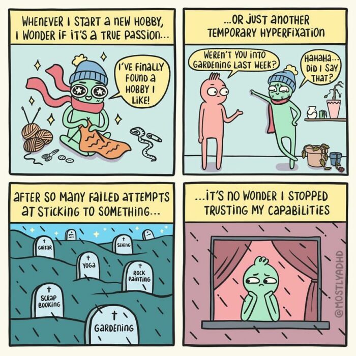 20 Times This Artist Illustrated Their Daily Struggles With ADHD | DeMilked