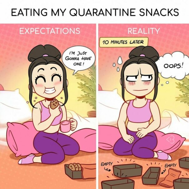 This Fitness Blogger Shows Her Illustration Skills By Creating Funny ...