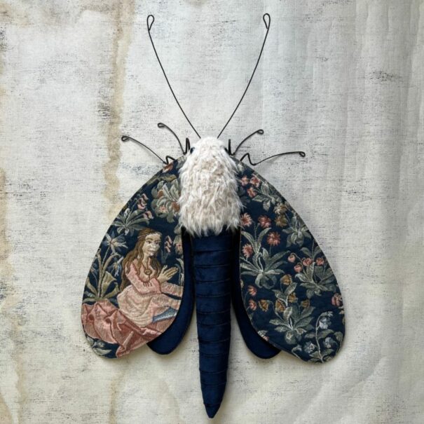 This Artist Creates Fabric Moths Portraying Historical People And ...