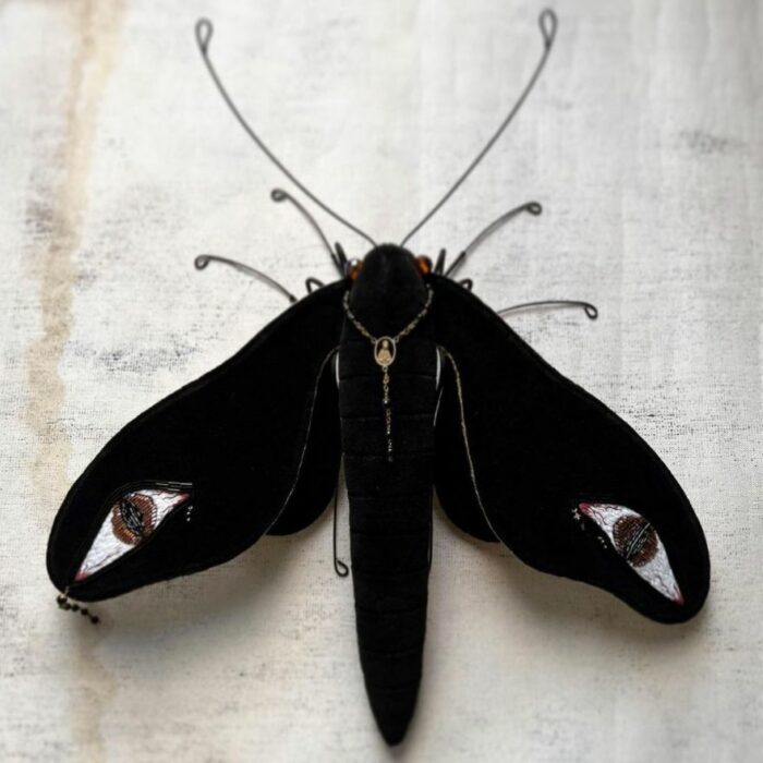 This Artist Creates Fabric Moths Portraying Historical People And ...