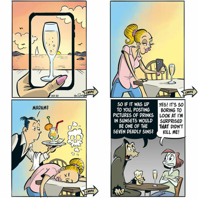 Artist Creates Funny Comics About A Dead Girl And Her Adventures In The ...