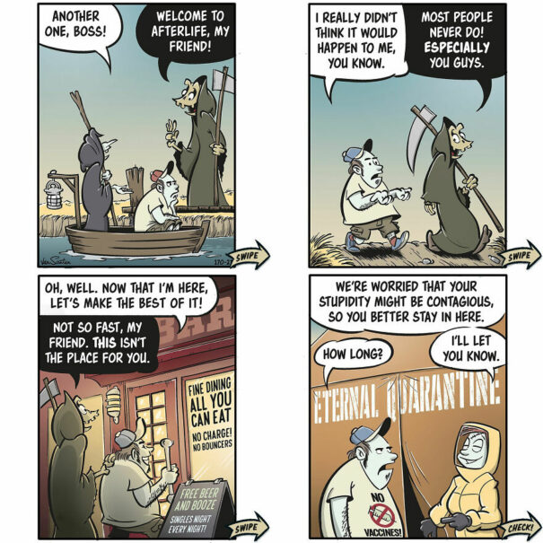 Artist Creates Funny Comics About A Dead Girl And Her Adventures In The ...