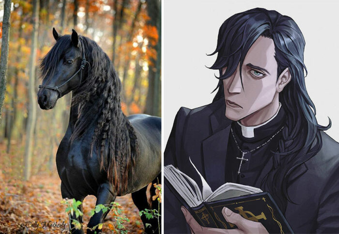 Korean Artist Transforms Animals Into Original Anime-Like Characters ...