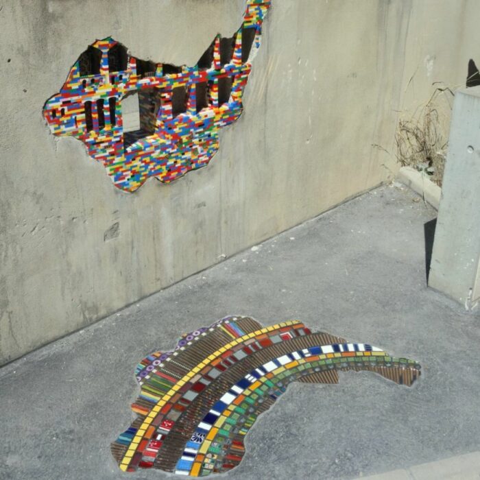 Artist Fixes Fractured Pavements By Patching Them Up With Colorful ...