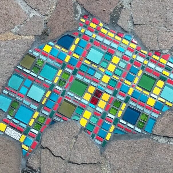 Artist Fixes Fractured Pavements By Patching Them Up With Colorful ...