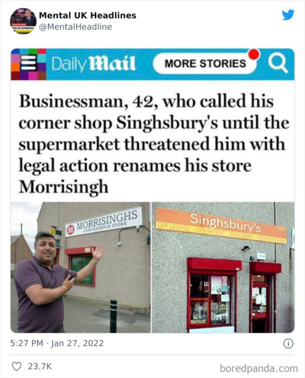 30 Of The Funniest Headlines From The UK, As Shared On This Popular Twitter Page | DeMilked