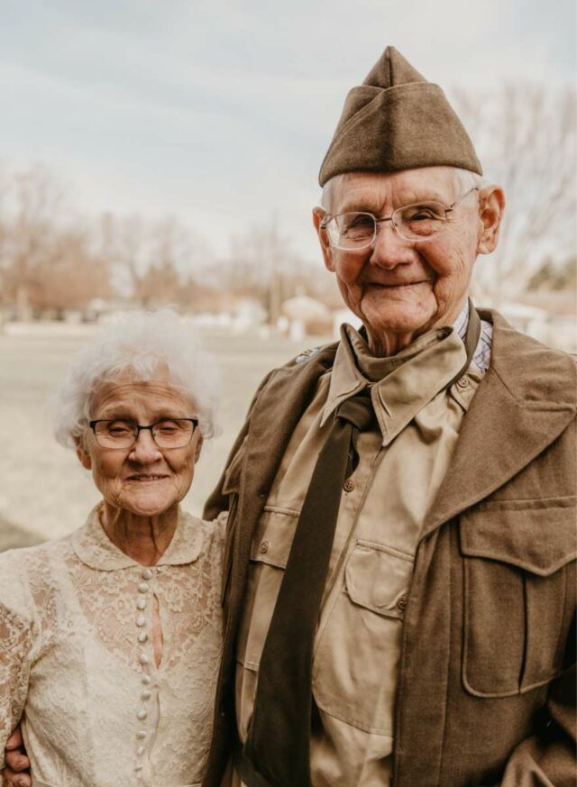 Celebrating 70 Years Of Marriage: Grandma Poses In Her Wedding Gown ...