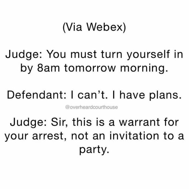 Instagram Page With Almost 100k Followers Shares Hilarious Courtroom ...