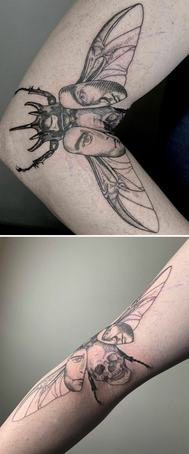 20 Creative Tattoos That Transform Beautifully When People Move Their ...