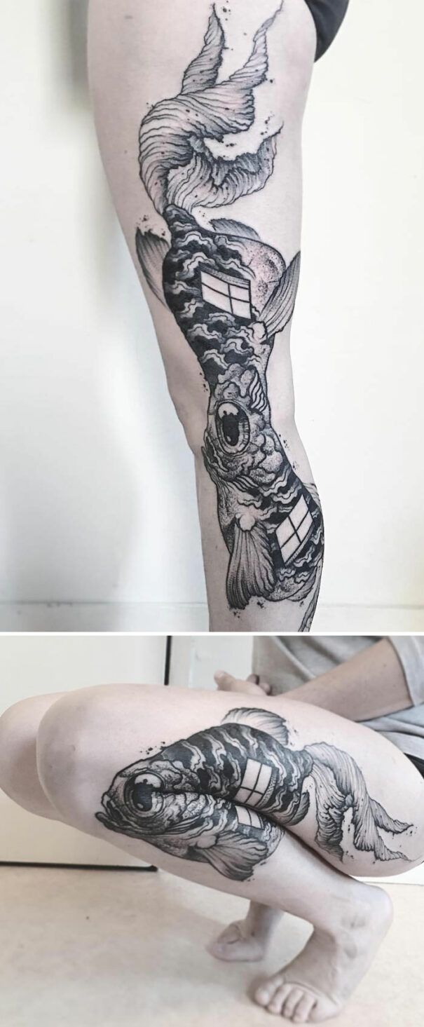 20 Creative Tattoos That Transform Beautifully When People Move Their ...