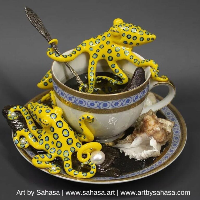 10 Wonderful Octopus-Themed Teacups Made With Polymer Clay, As Created ...