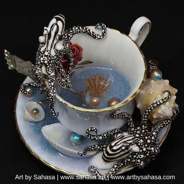 10 Wonderful Octopus-Themed Teacups Made With Polymer Clay, As Created ...