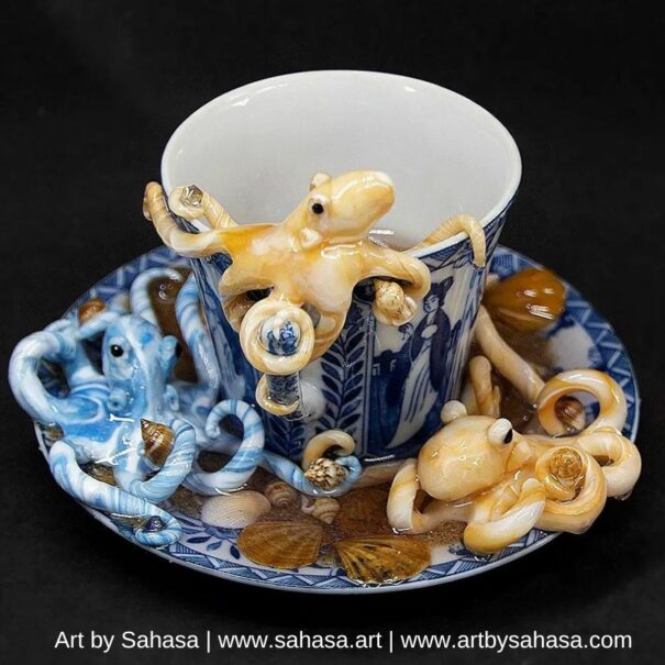 10 Wonderful Octopus-Themed Teacups Made With Polymer Clay, As Created ...