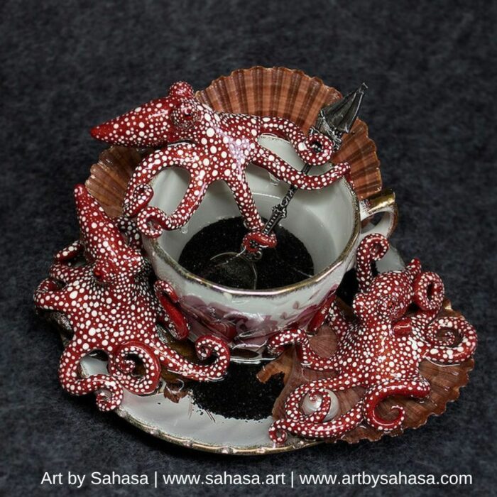 10 Wonderful Octopus-Themed Teacups Made With Polymer Clay, As Created ...