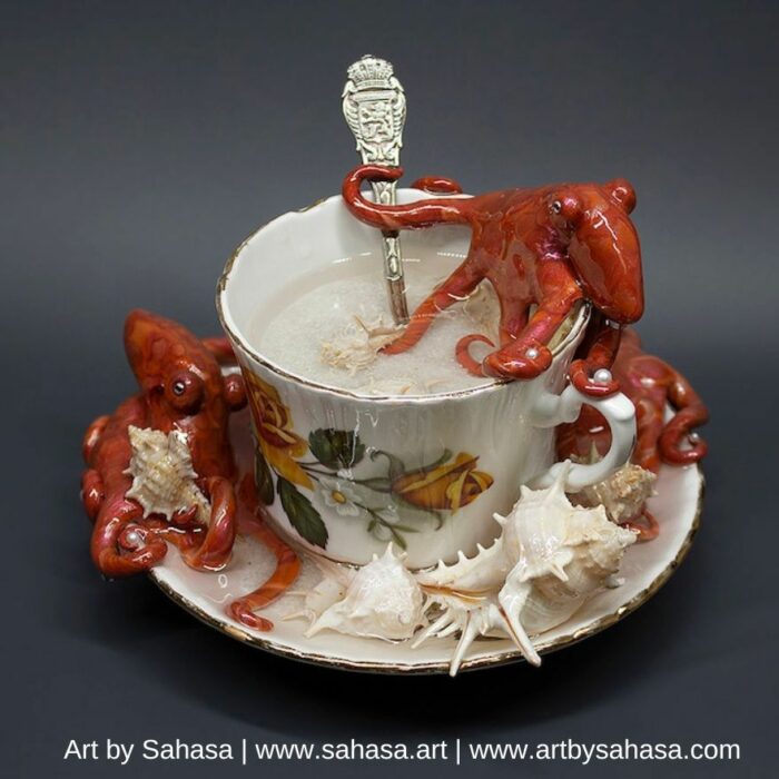 10 Wonderful Octopus-Themed Teacups Made With Polymer Clay, As Created ...