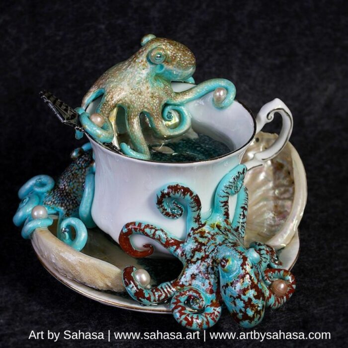 10 Wonderful Octopus-Themed Teacups Made With Polymer Clay, As Created ...