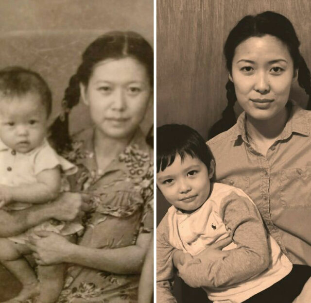 20 Times Folks Decided To Recreate Old Family Photos And It Turned Out ...