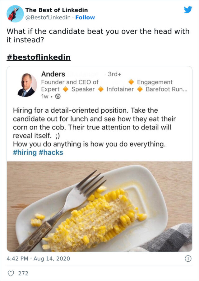 20 Times This Twitter Page Mocked Cringeworthy LinkedIn Posts | DeMilked