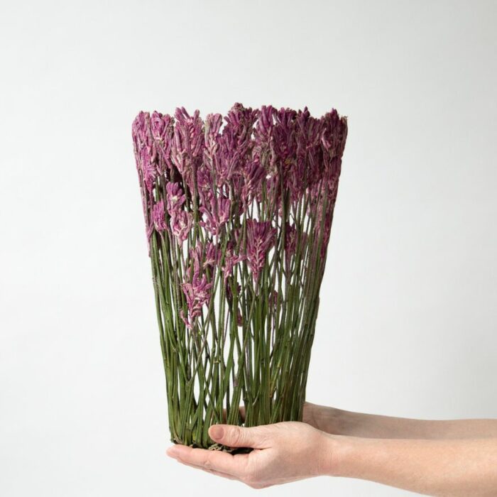 Artist Creates Beautiful Flower Vases Using Dried And Pressed Flowers ...