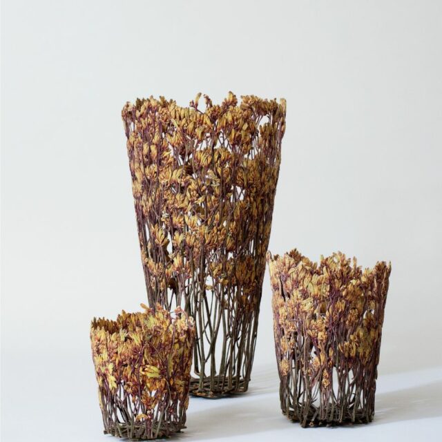 Artist Creates Beautiful Flower Vases Using Dried And Pressed Flowers ...